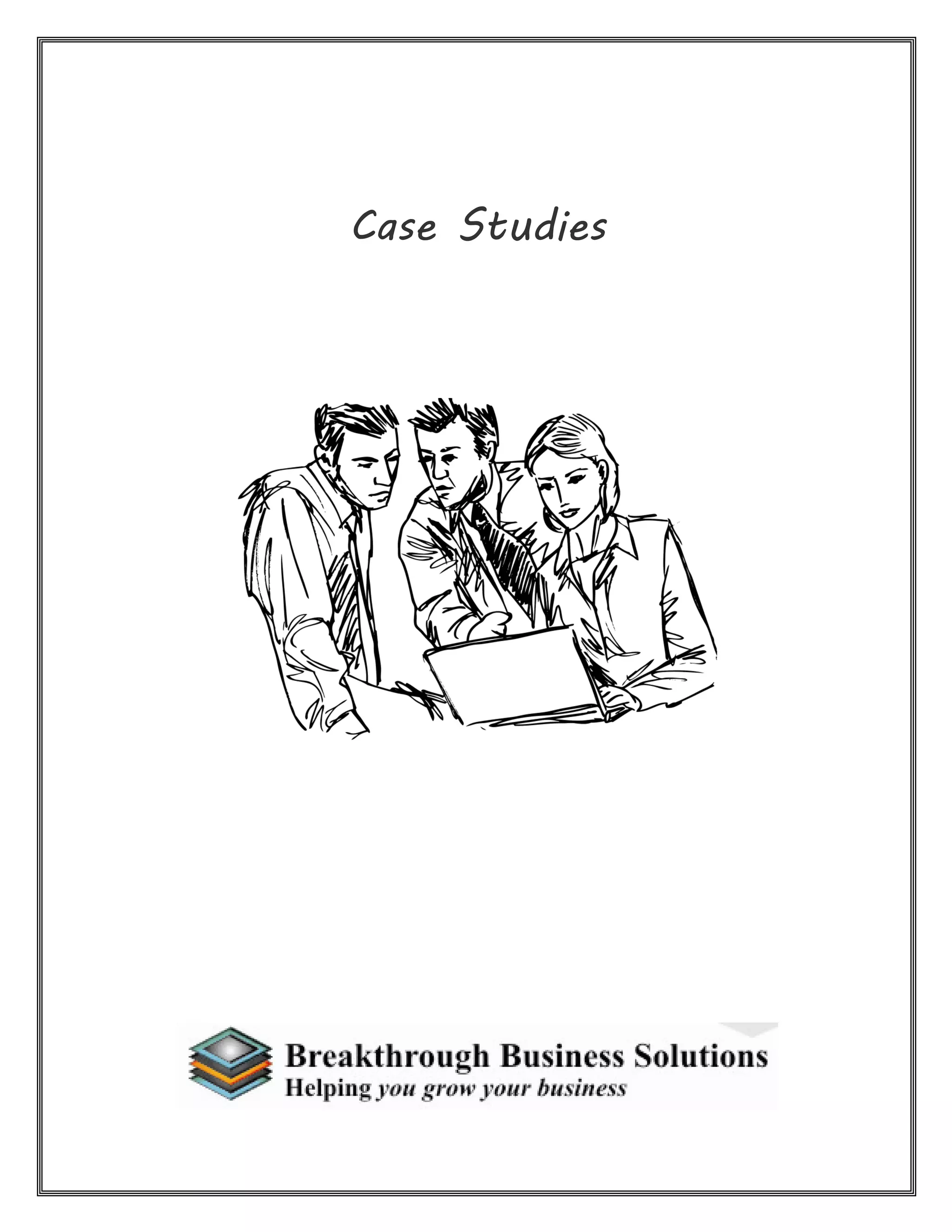 Case Studies Breakthrough Business Solutions | PDF | Web Conferencing ...