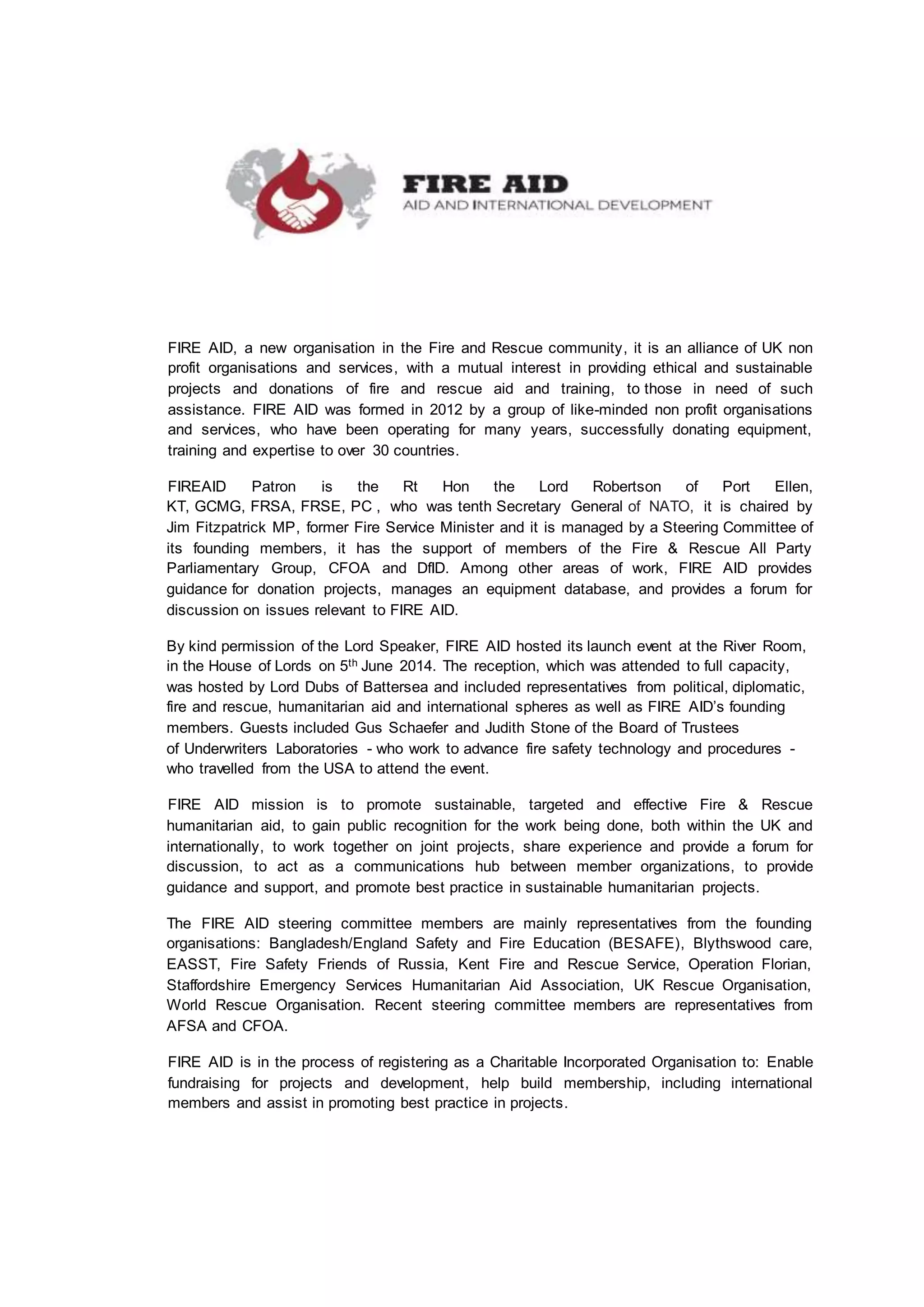 FIRE AID article IFE Mag 2015. | DOCX