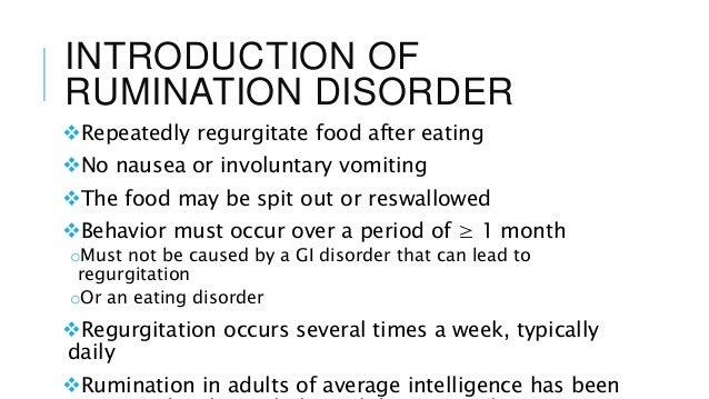 Rumination Syndrome Symptoms Causes Treatment Options