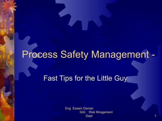 _Process_Safety_Management | PPT