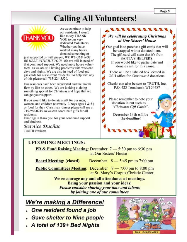 OSH December Newsletter | PDF