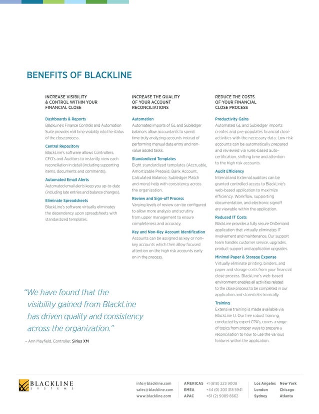 BlackLine-Benefits-Overview | PDF