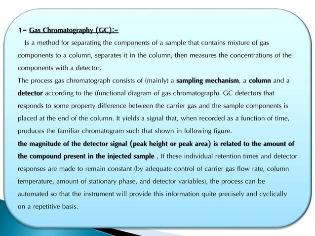 Gas Chromatograph & Analyzers | PPT