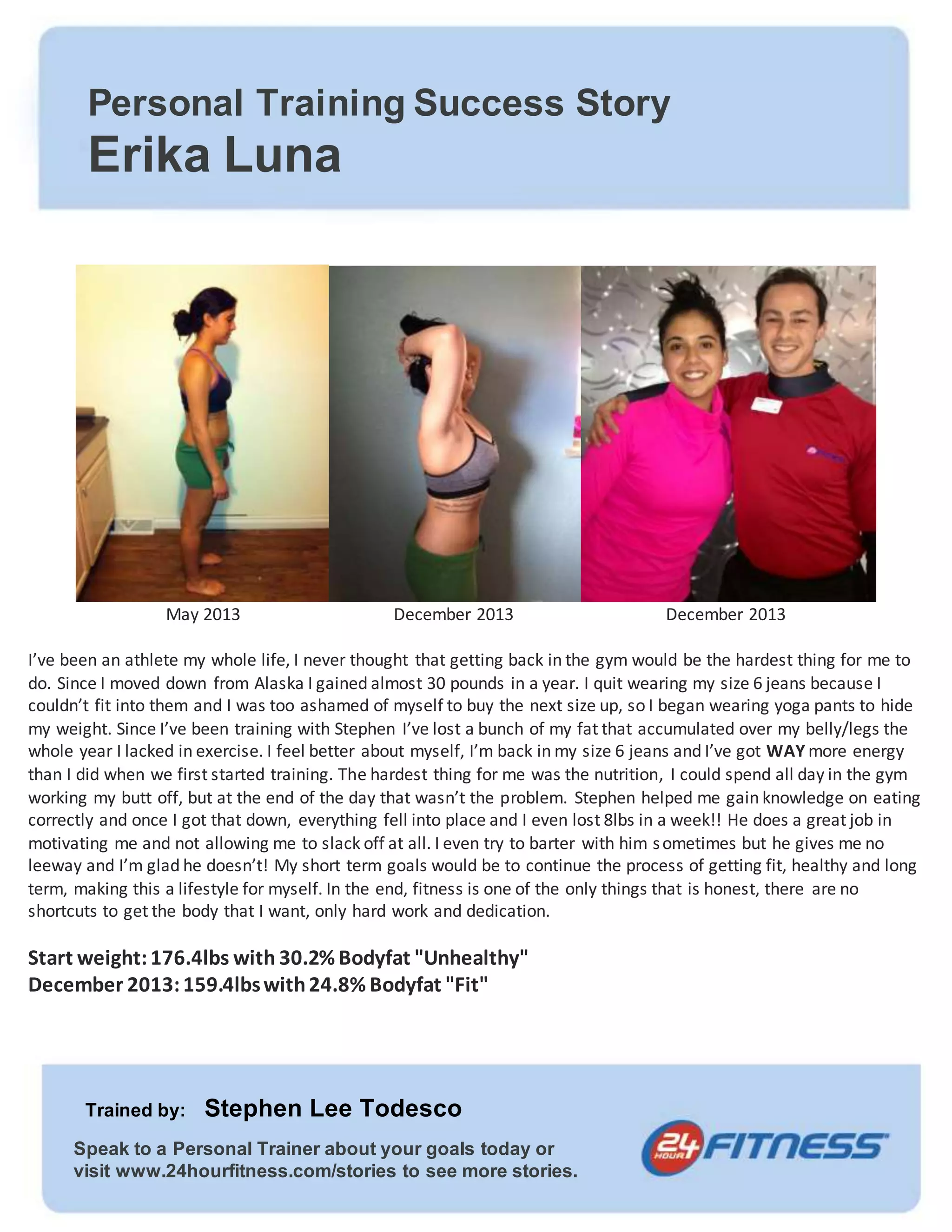 Erika Luna Success story New | DOCX