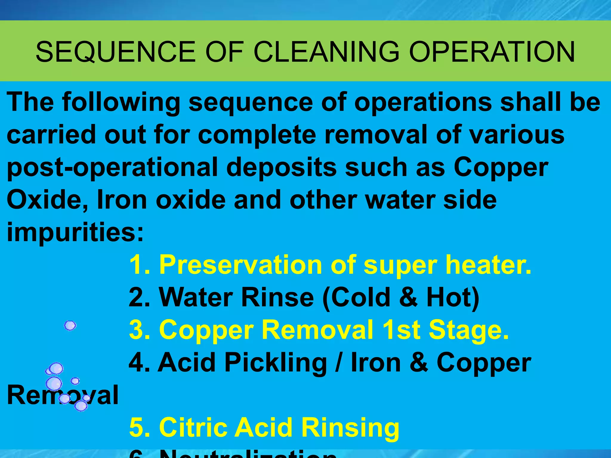 U#3 BOILER CHEMICAL CLEANING. | PPTX