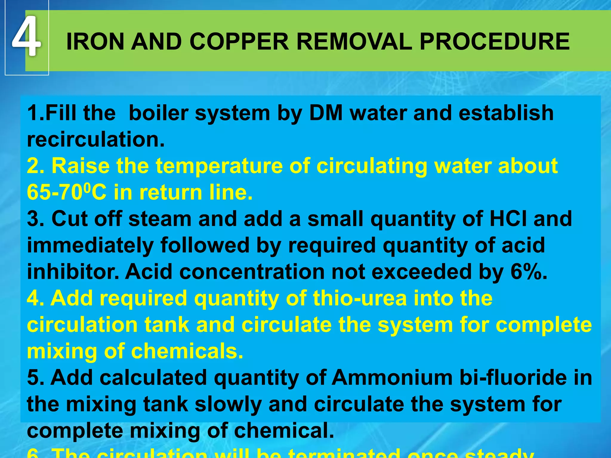 U#3 BOILER CHEMICAL CLEANING. | PPTX