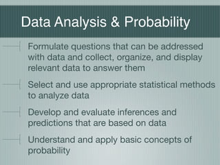 NCTM Data Analysis | KEY