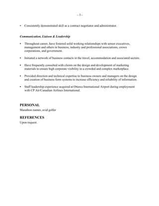 CV Ray Boucher | DOC | Business Travel | Travel Type