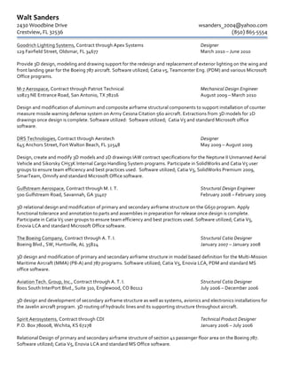 Walt Sanders Resume 2015 | PDF