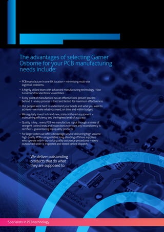 Garner Osborne Manufacturing Brochure | PDF