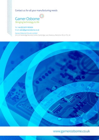 Garner Osborne Manufacturing Brochure | PDF