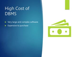 database management system Advantagesa nd Disadvantages.pptx