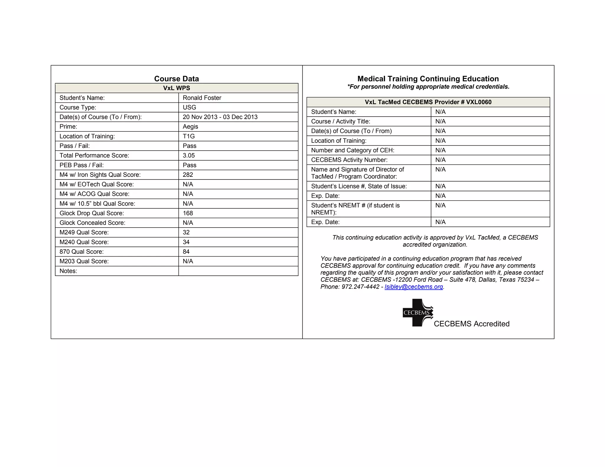 Foster,_Ronald_USG_Cert_(1)[1] | PDF