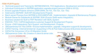 Nazeer Yusuff PLM-CAD -Profile | PPT