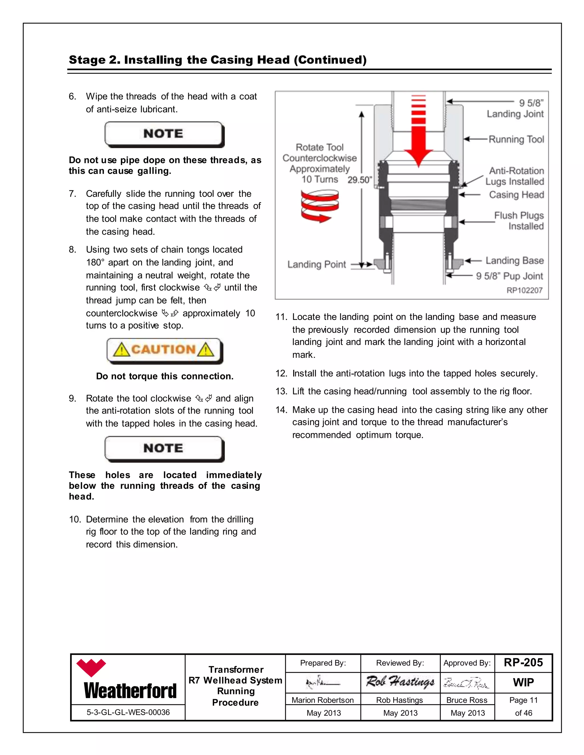 RP-205 R7 Wellhead WIP | DOCX