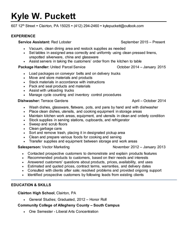 Kyle Puckett - Resume | DOCX