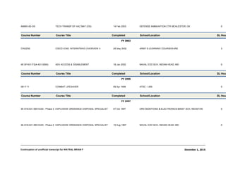 ARMY TRAINING TRANSCRIPT | PPT