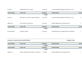 ARMY TRAINING TRANSCRIPT | PPT