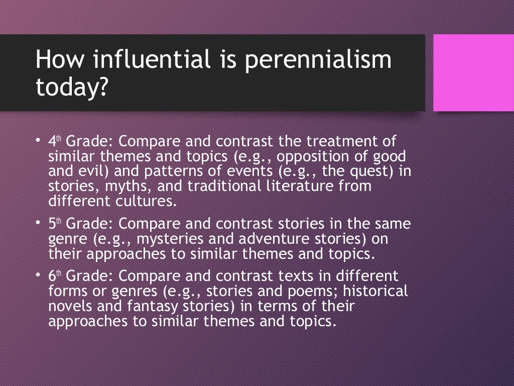 1 Perennialism