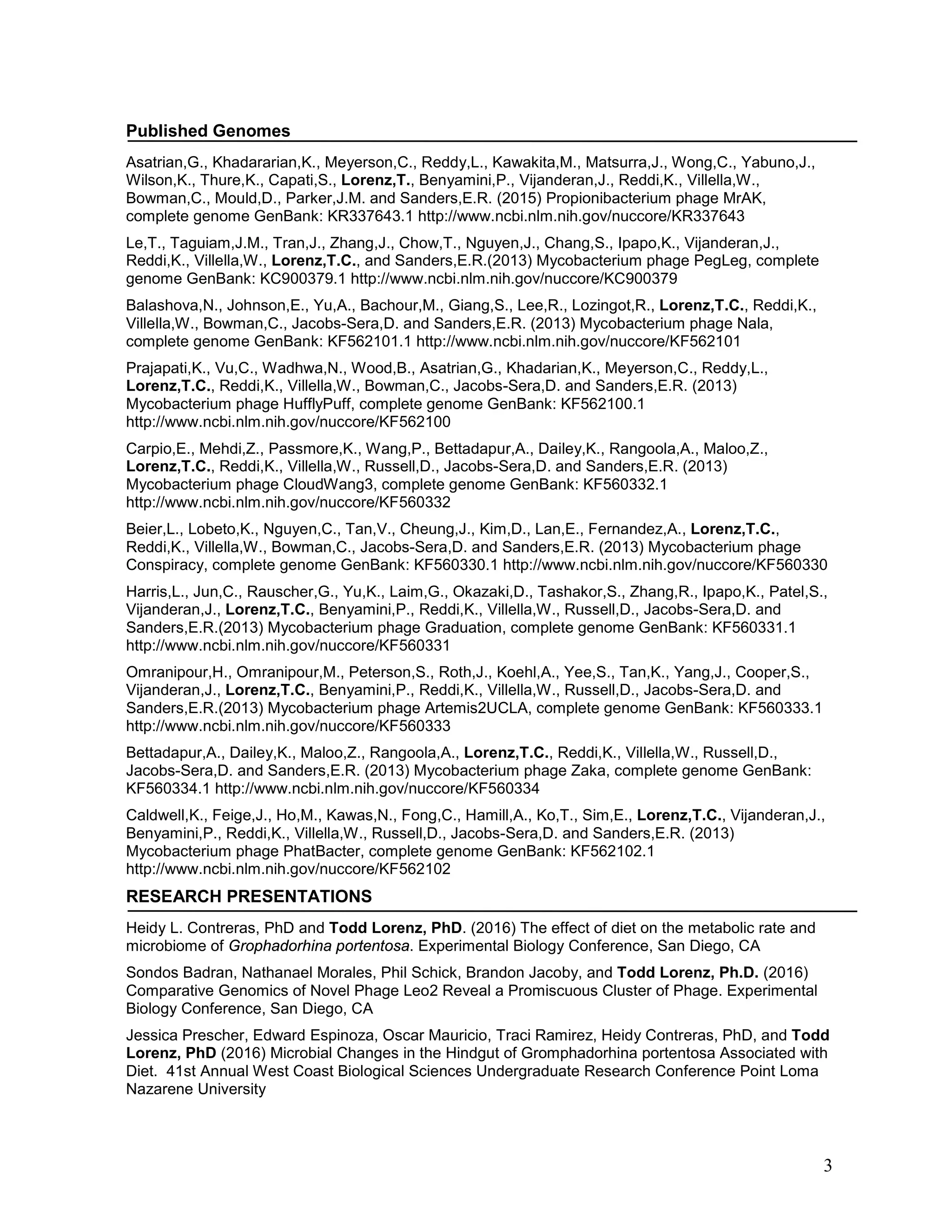 CV_Todd Lorenz | PDF