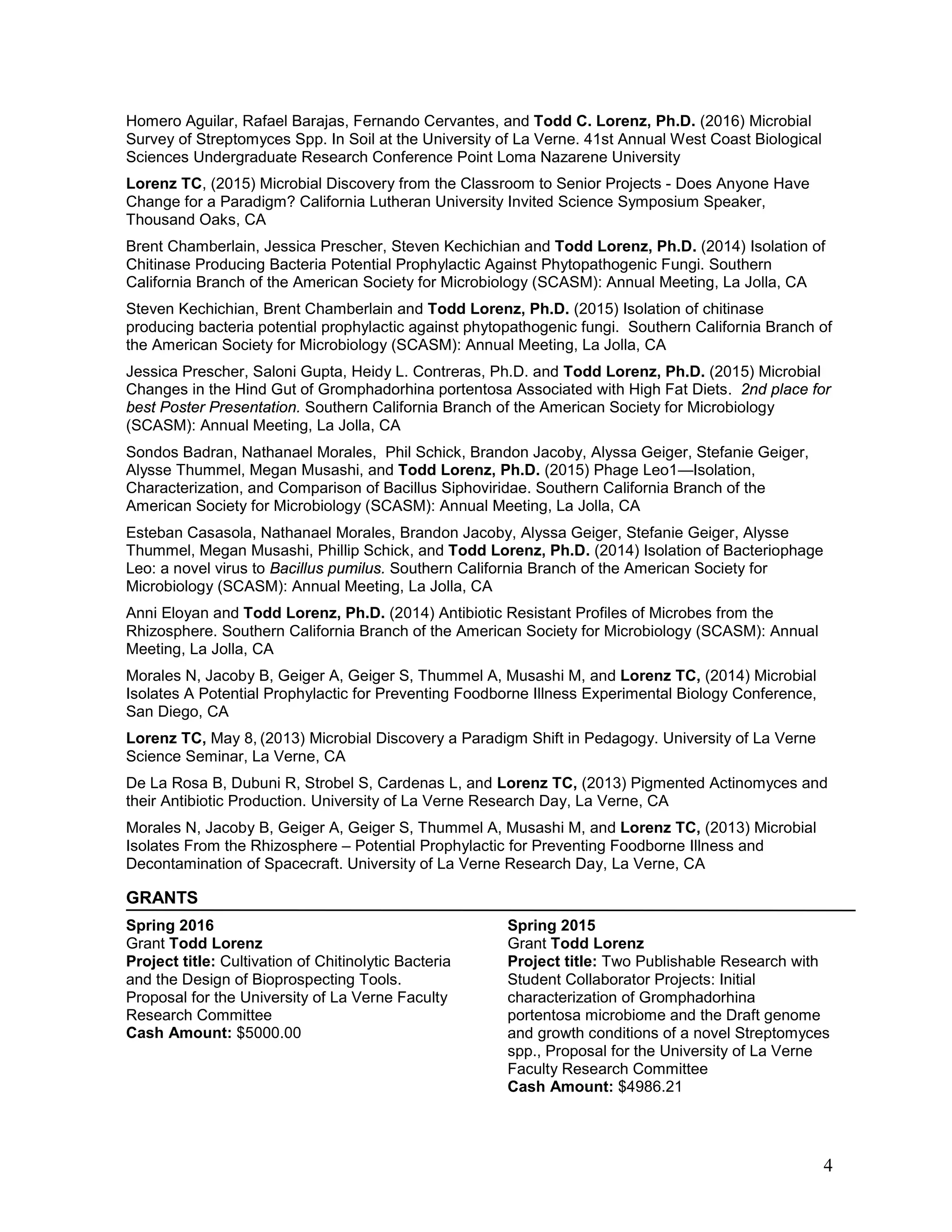 CV_Todd Lorenz | PDF