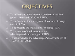 GA vs TIVA | PPT
