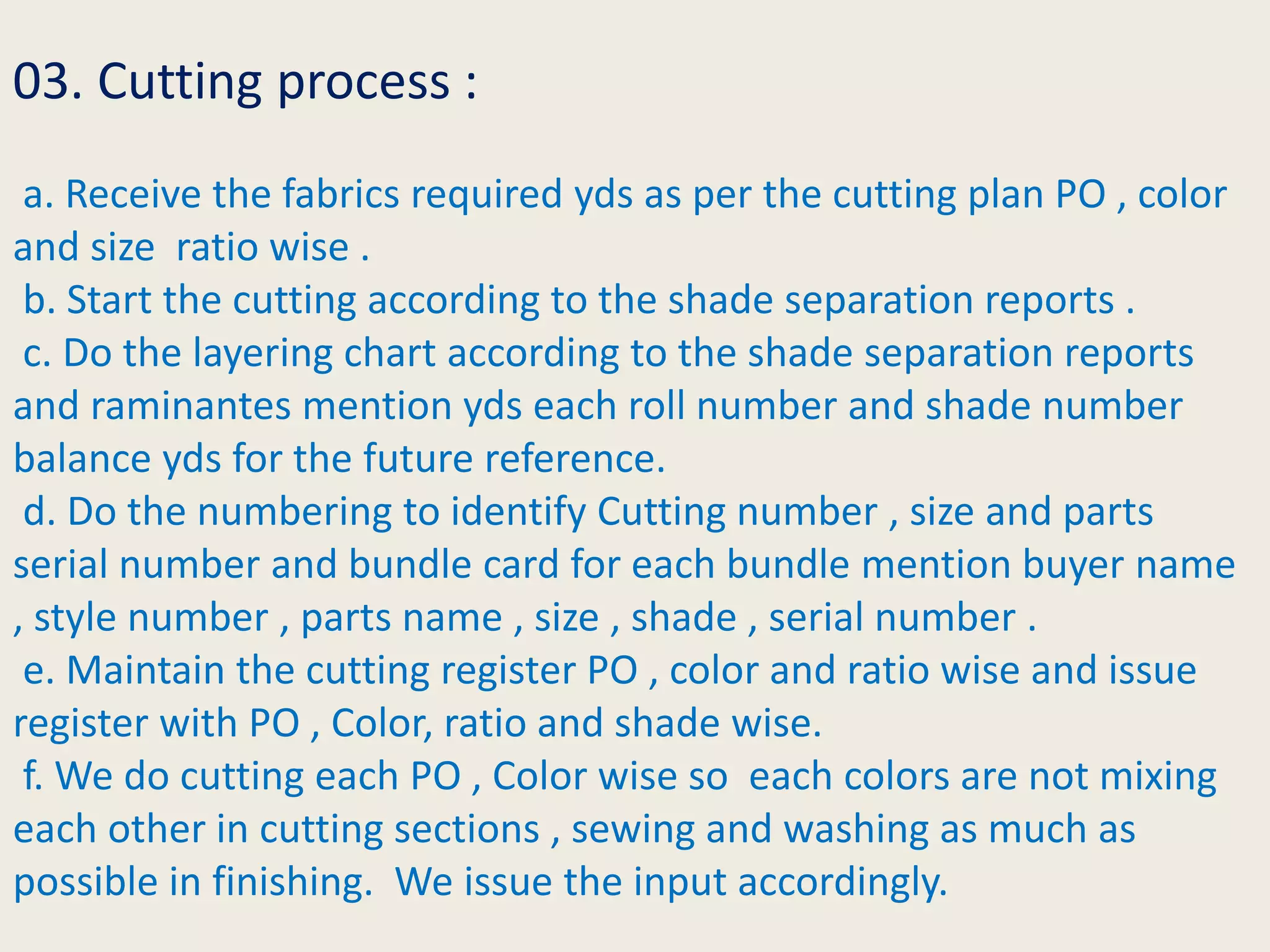 GARMENTS DYE PRODUCTION PROCESS_Asian Group | PPT