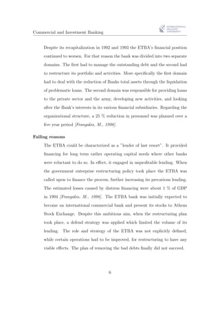 CourseWork in Commercial and Investment Banking | PDF