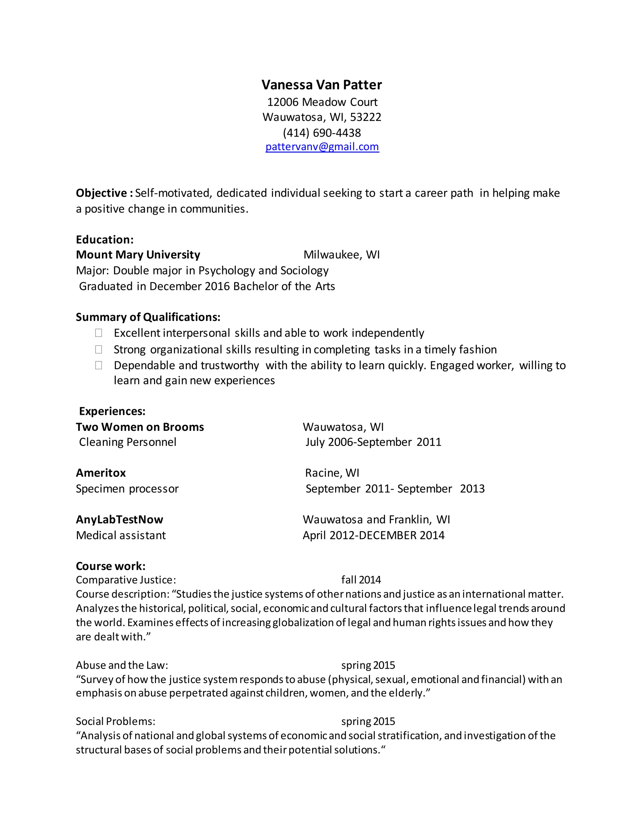 final resume | DOCX | Education
