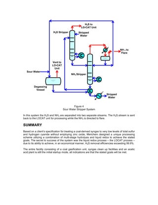 A Unique Syngas Cleanup Scheme - China Syngas to Acetic Acid | PDF