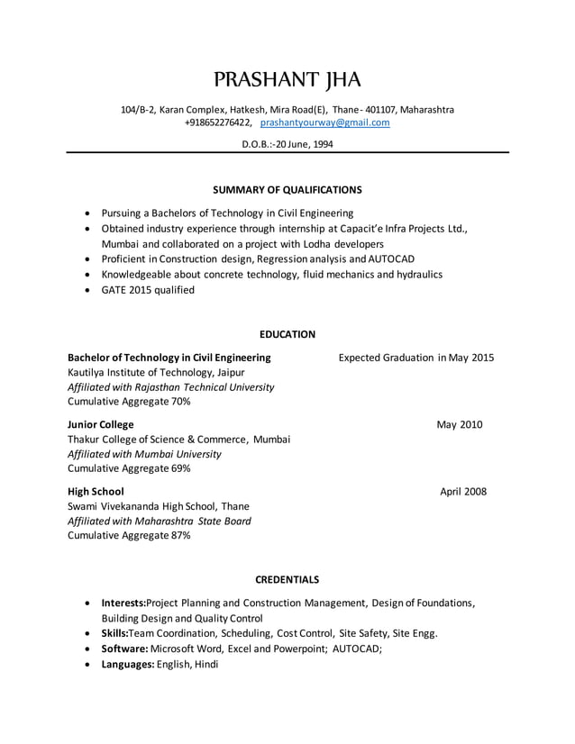 Prashant Jha - Resume2 | DOCX