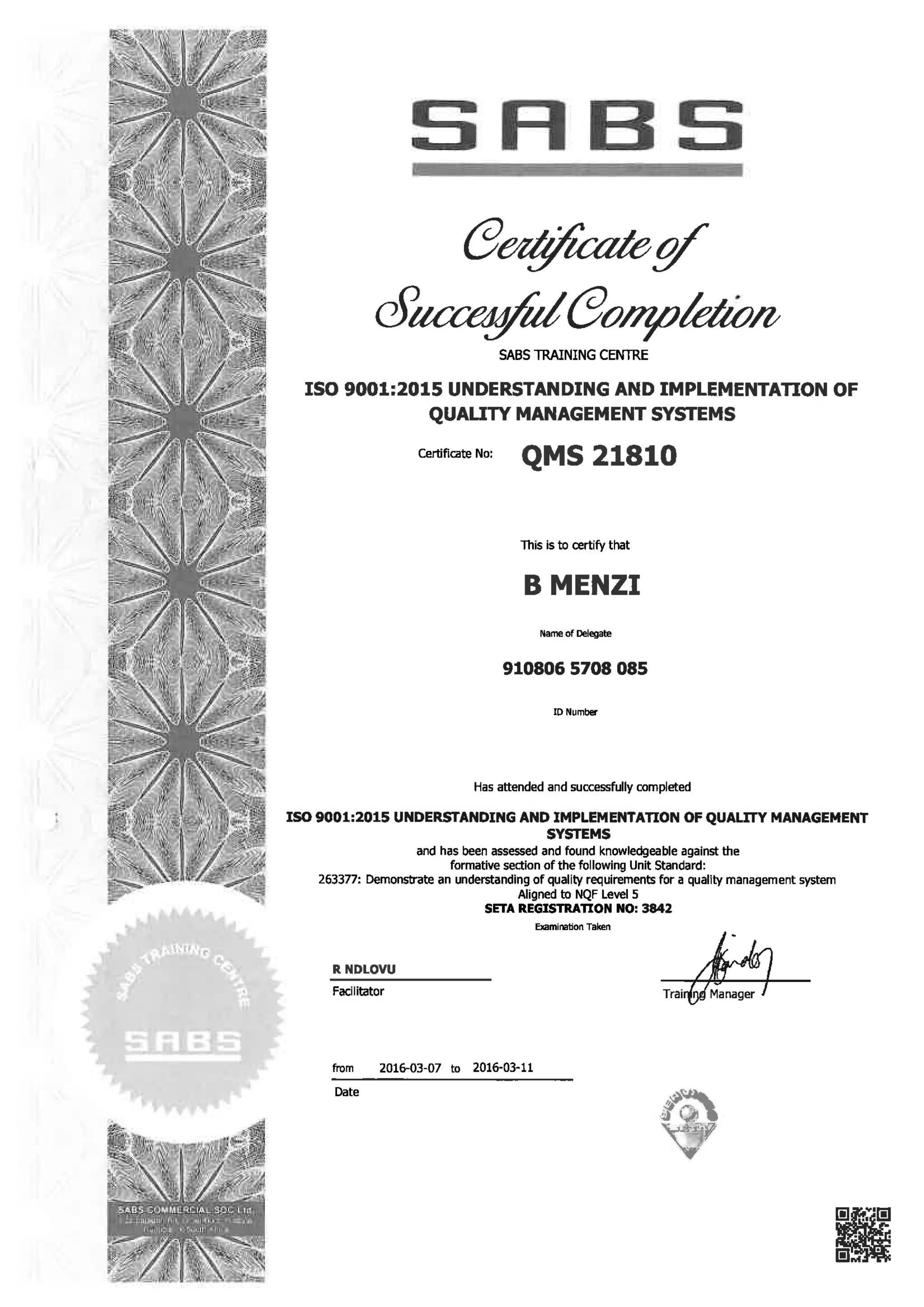 ISO 9001 Understanding and implementationof QMS systems | PDF