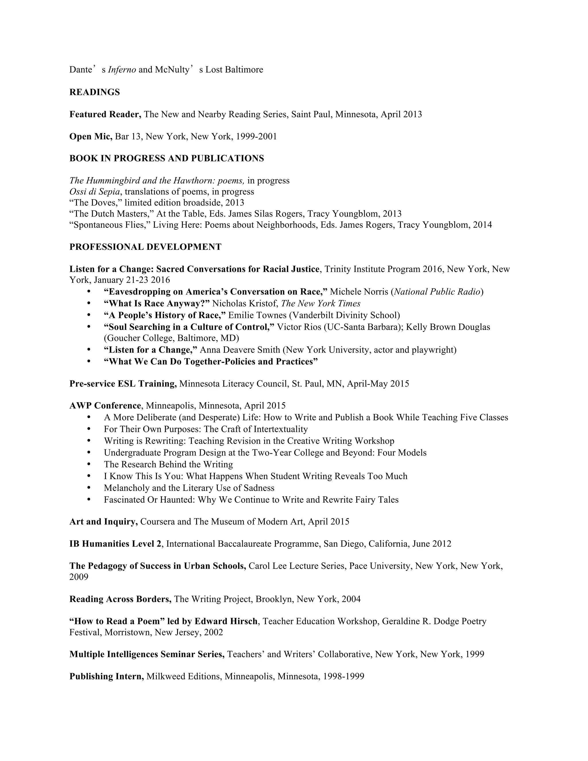 SARAH BABBITT CV 30APR16 | PDF