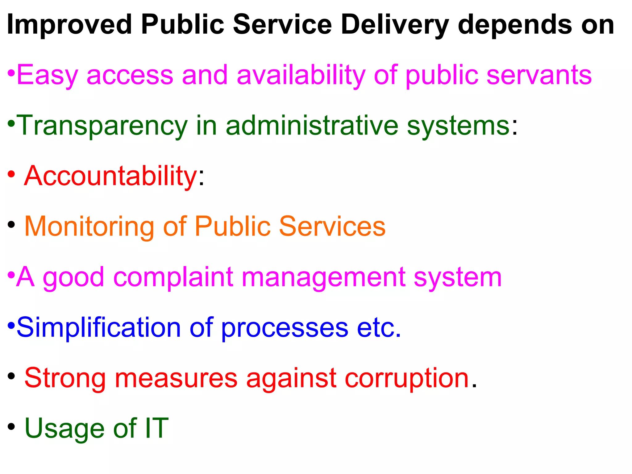 Delivery of public services the way forward | PPT
