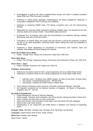 Sathish-CV.-2Nov16 | DOCX | Civil Engineering Industry | Industries