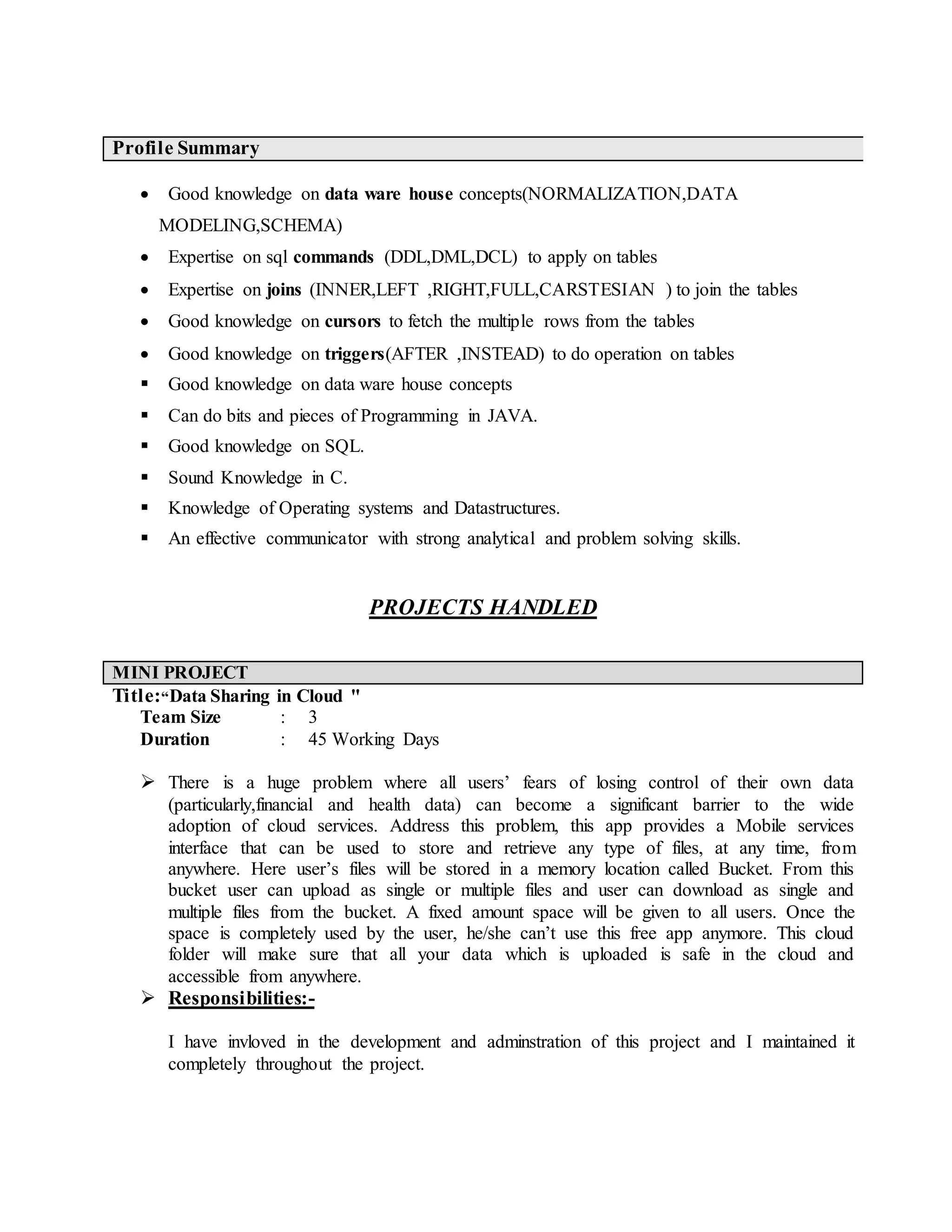 laxmi resume | DOCX