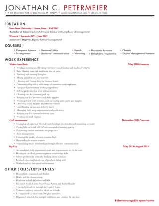JC_Resume | PDF | Business | Business and Finance