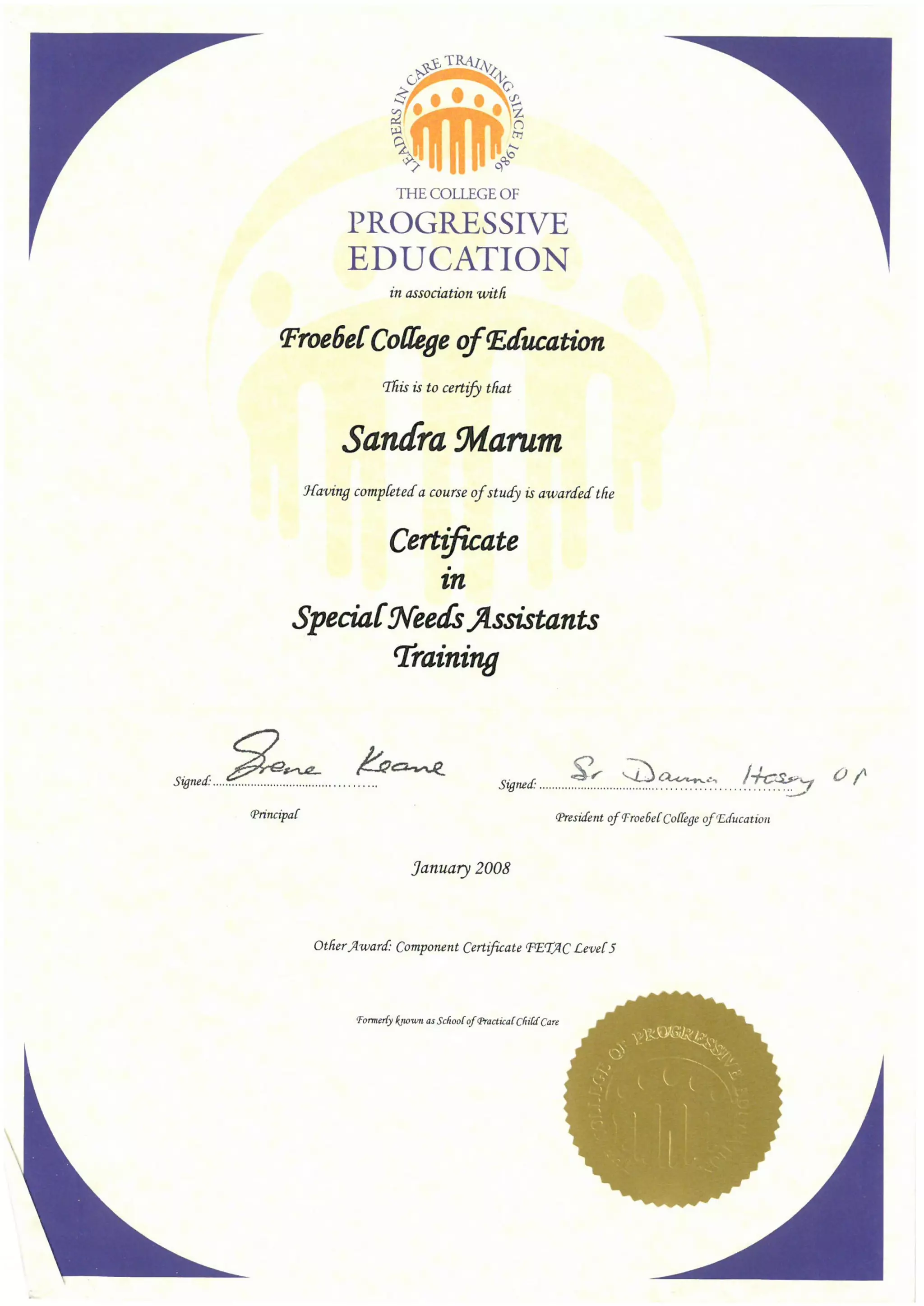 Fetac Level 5 cert 1 | PDF