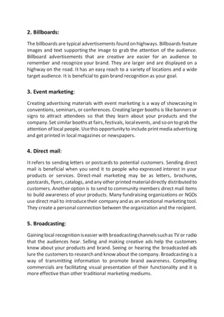 8 Different Types Of Traditional Marketing.docx