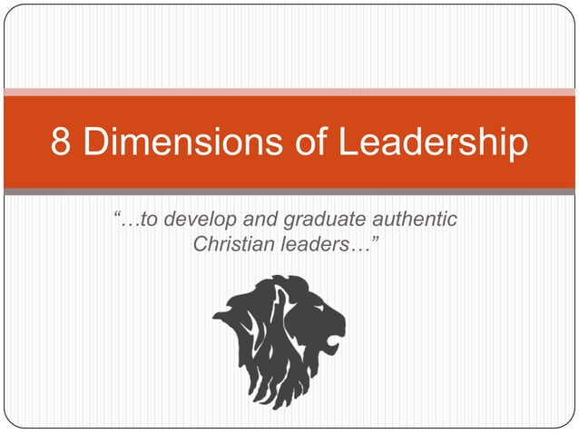 8 dimensions of leadership | PPT