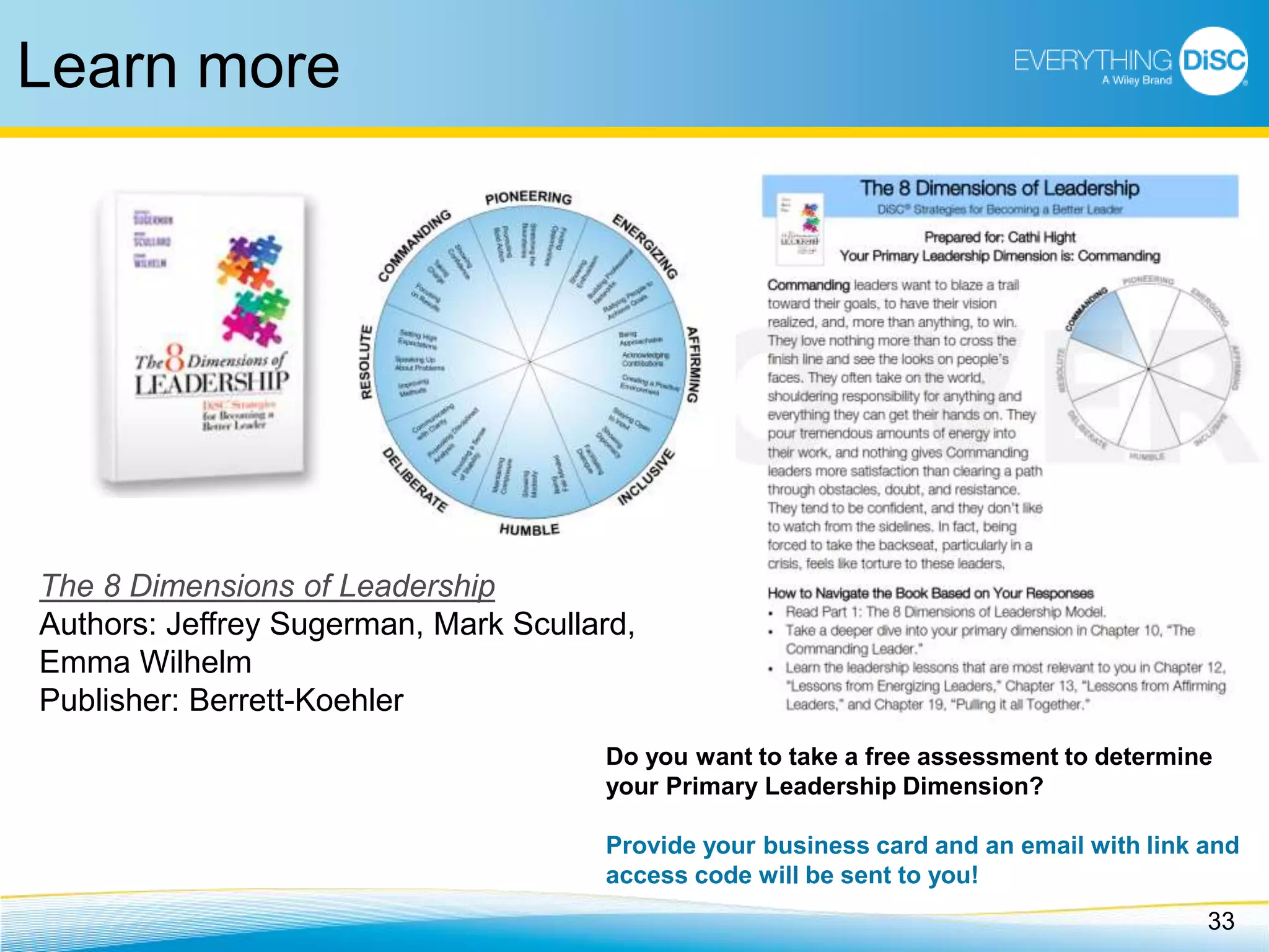 8 Dimensions of Leadership | PPTX