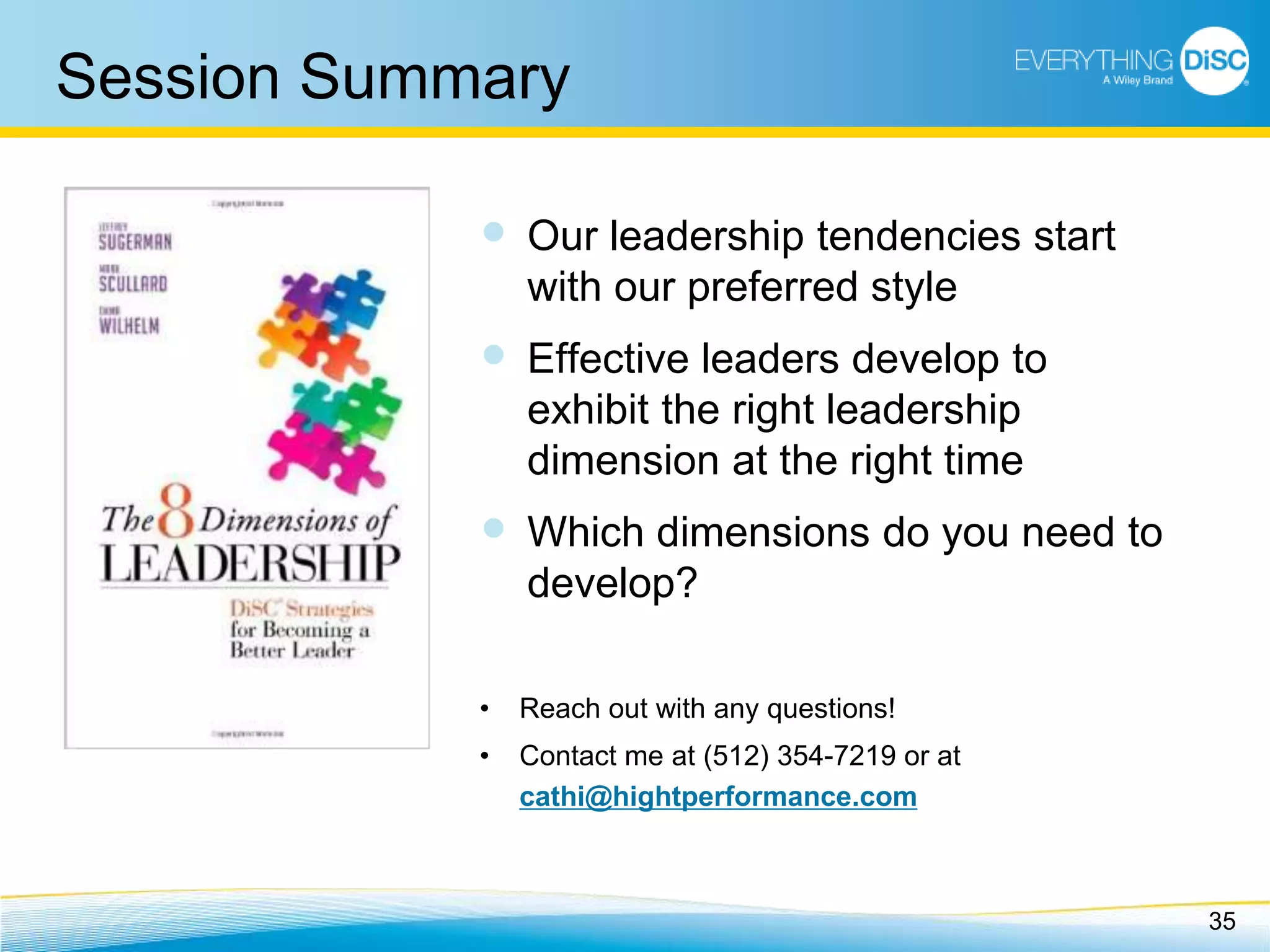 8 Dimensions of Leadership | PPTX