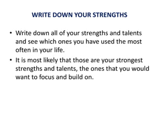 8, discover and grow your strengths and talents | PPTX