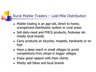 8 distribution in rural mkts.ppt Rural Marketing | PPT