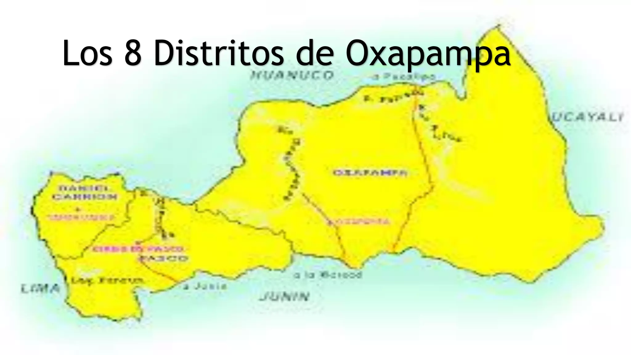 8 distritos de la provincia de oxapampa | PDF