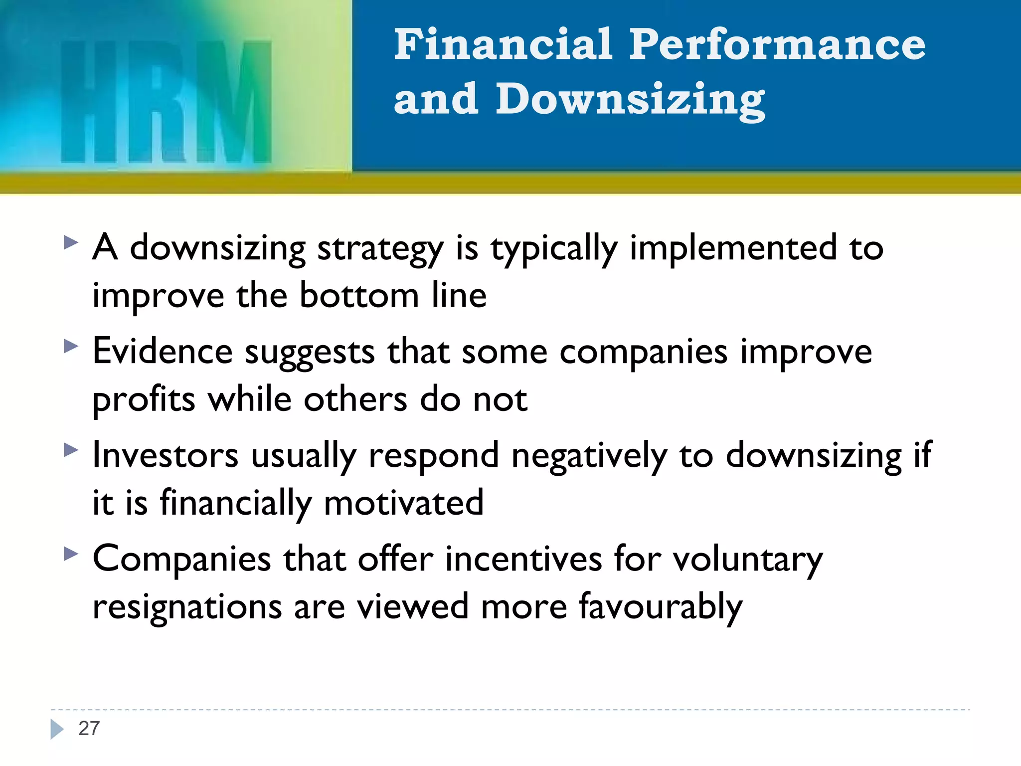 downsizing and restructuring | PPT