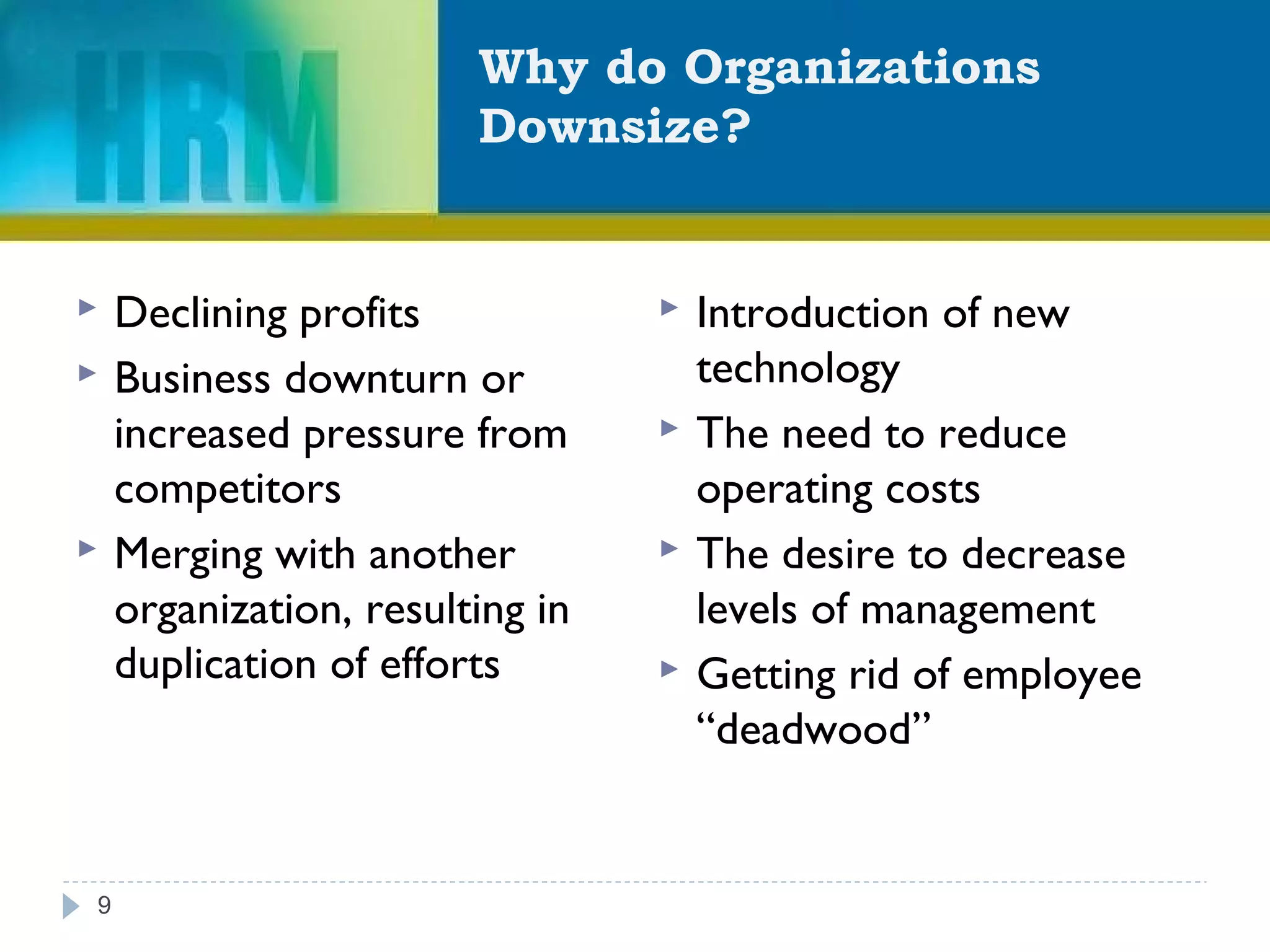 downsizing and restructuring | PPT