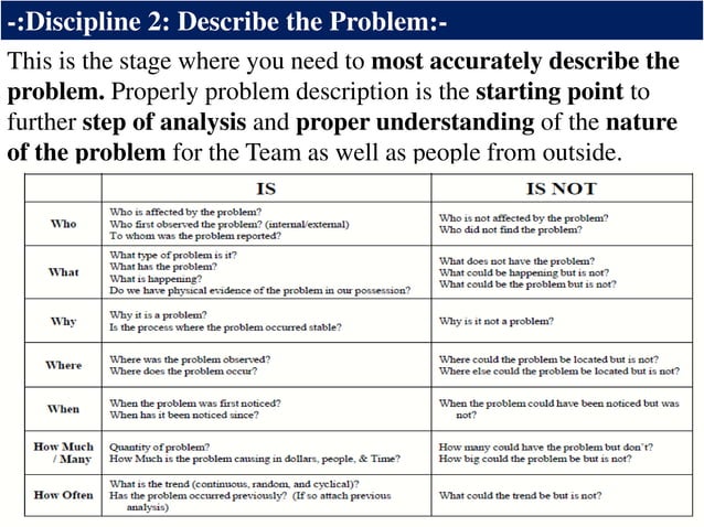 8D analysis presentation | PDF | Computer Software and Applications | Computing