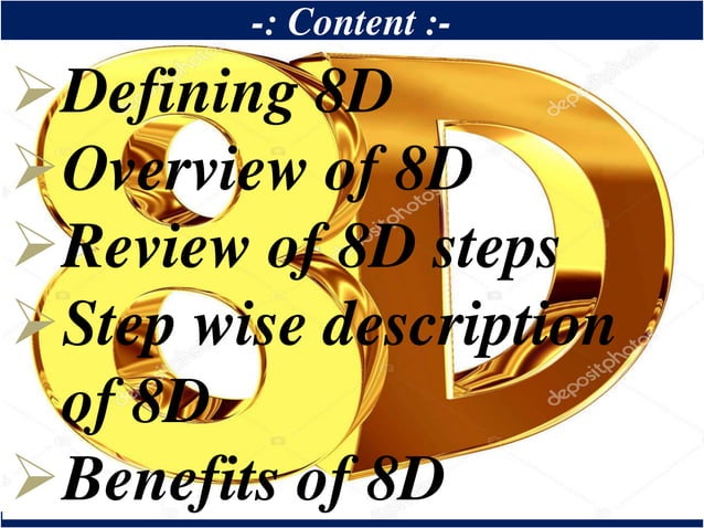 8D analysis presentation | PDF | Computer Software and Applications | Computing