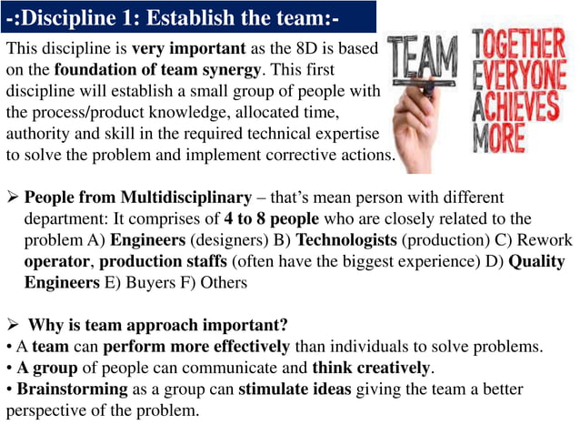 8D analysis presentation | PDF | Computer Software and Applications ...